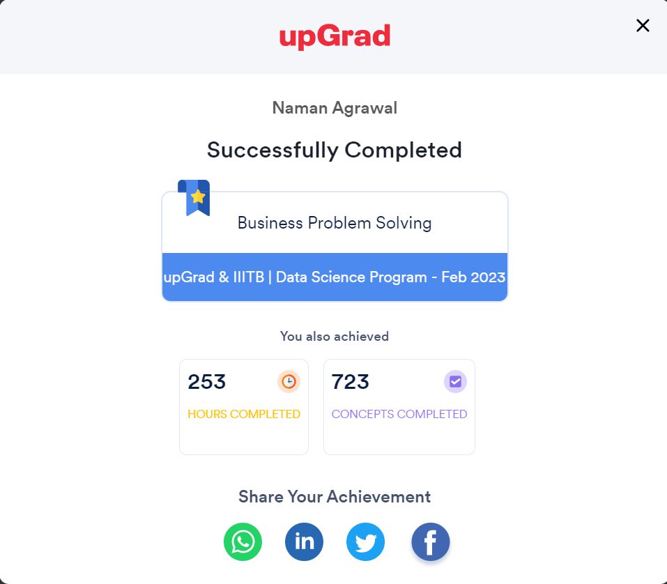 Naman Agrawal on LinkedIn: complete business problem solving Naman Agrawal on LinkedIn: complete business problem solving