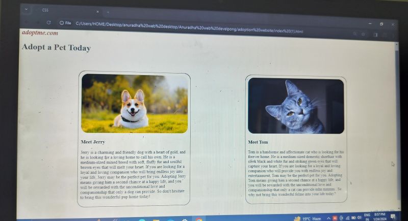#webdevelopment #html #css #petadoption #learningjourney #technewbie ... #webdevelopment #html #css #petadoption #learningjourney #technewbie ...