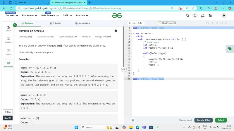 #gfg160 #gfg160 #geekstreak2025 #dsa #problemsolving #codingchallenge ... #gfg160 #gfg160 #geekstreak2025 #dsa #problemsolving #codingchallenge ...