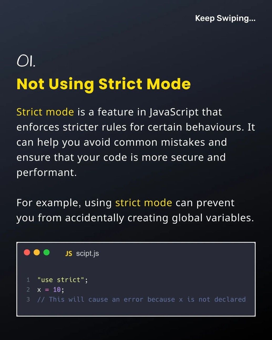 Ahad Ullah Mujahid on LinkedIn: #javascript #codingmistakes # ... Ahad Ullah Mujahid on LinkedIn: #javascript #codingmistakes # ...