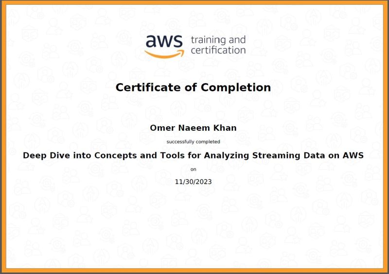 Omer Khan on LinkedIn: Completion certificate of Deep Dive into ... Omer Khan on LinkedIn: Completion certificate of Deep Dive into ...