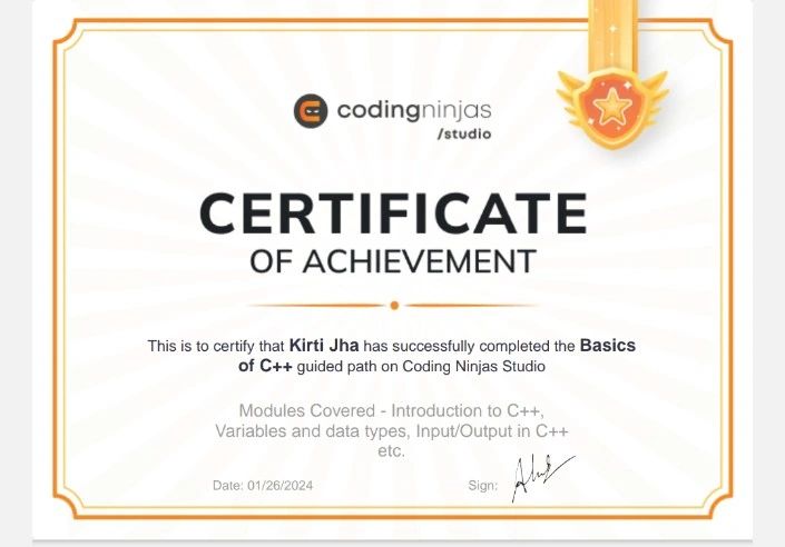 Kirti Jha on LinkedIn: #codingninjas #cplusplus #oop # ... Kirti Jha on LinkedIn: #codingninjas #cplusplus #oop # ...