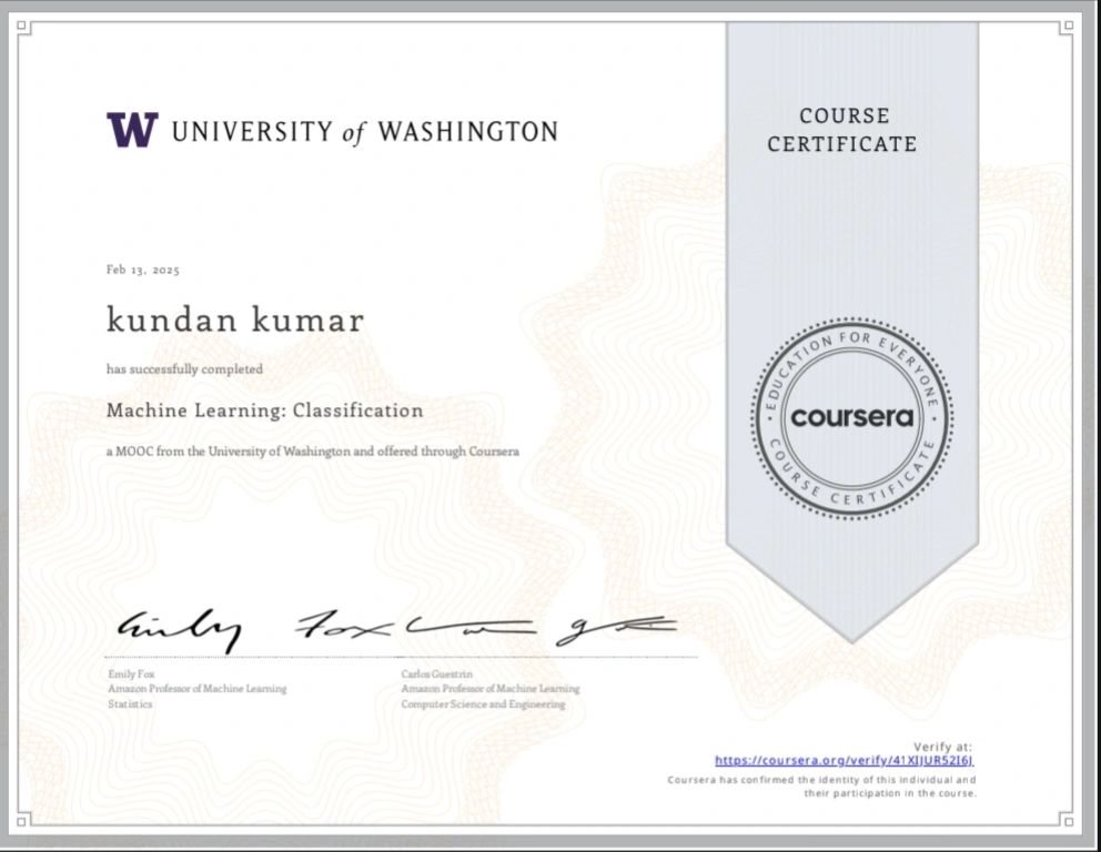 #machinelearning #datascience #continuouslearning #coursera… | Kundan ... #machinelearning #datascience #continuouslearning #coursera… | Kundan ...