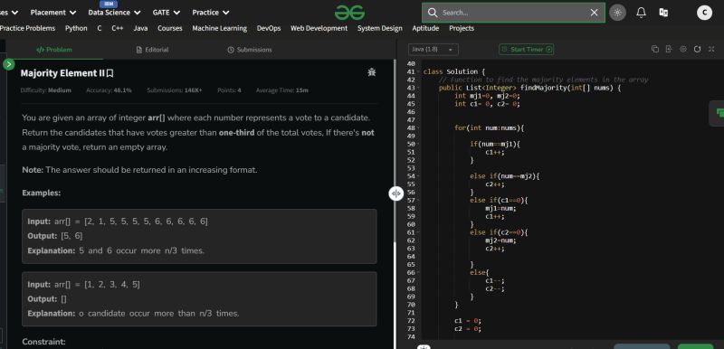 #dsa #codingjourney #geeksforgeeks #boyermoore #java #problemsolving ... #dsa #codingjourney #geeksforgeeks #boyermoore #java #problemsolving ...