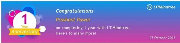 Prashant Pawar on LinkedIn: #oneyearanniversary #ltimindtree Prashant Pawar on LinkedIn: #oneyearanniversary #ltimindtree