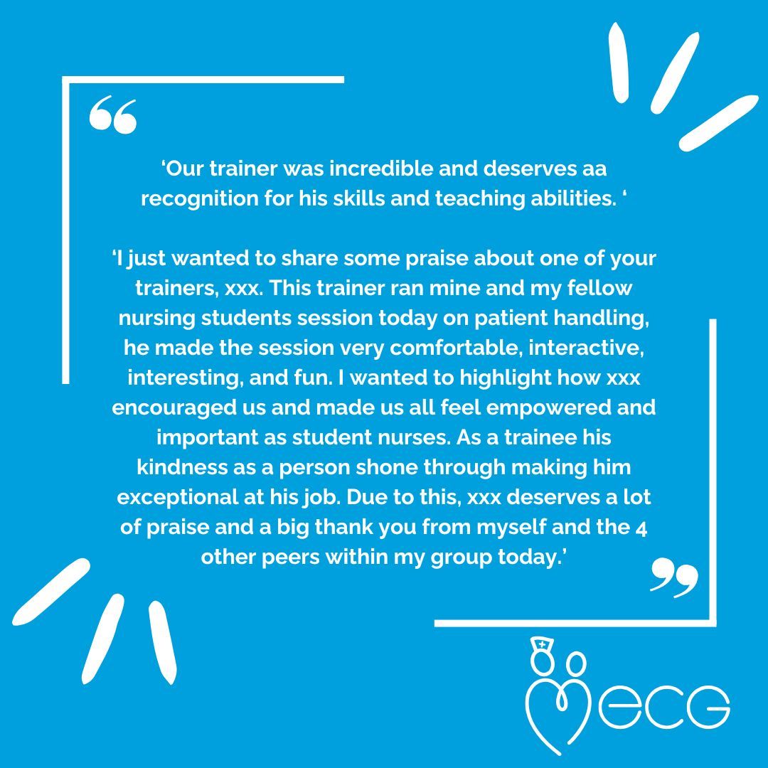 ECG Healthcare Group on LinkedIn: #feedback #manualhandling #training ECG Healthcare Group on LinkedIn: #feedback #manualhandling #training