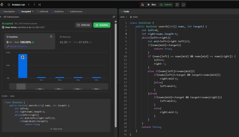 #leetcode #day29 #binarysearch #rotatedarray #codingchallenge #dsa # ... #leetcode #day29 #binarysearch #rotatedarray #codingchallenge #dsa # ...