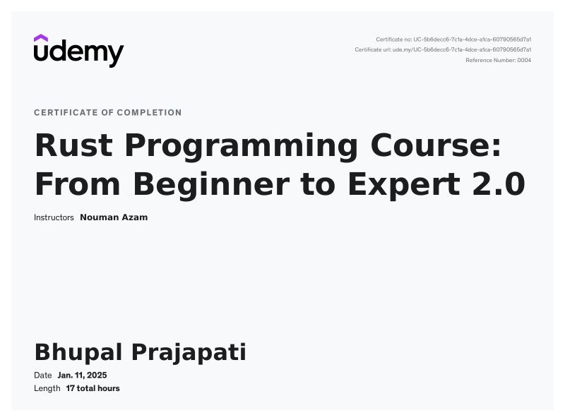 #rustlang #programming #careergrowth | Bhupal Prajapati #rustlang #programming #careergrowth | Bhupal Prajapati