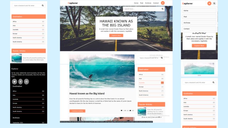 How to design a travel website with HTML | Muneer Ahmed Khan posted on ... How to design a travel website with HTML | Muneer Ahmed Khan posted on ...