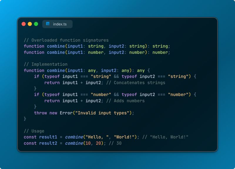Samandar Yusupov on LinkedIn: #typescript #webdevelopment #programming ... Samandar Yusupov on LinkedIn: #typescript #webdevelopment #programming ...