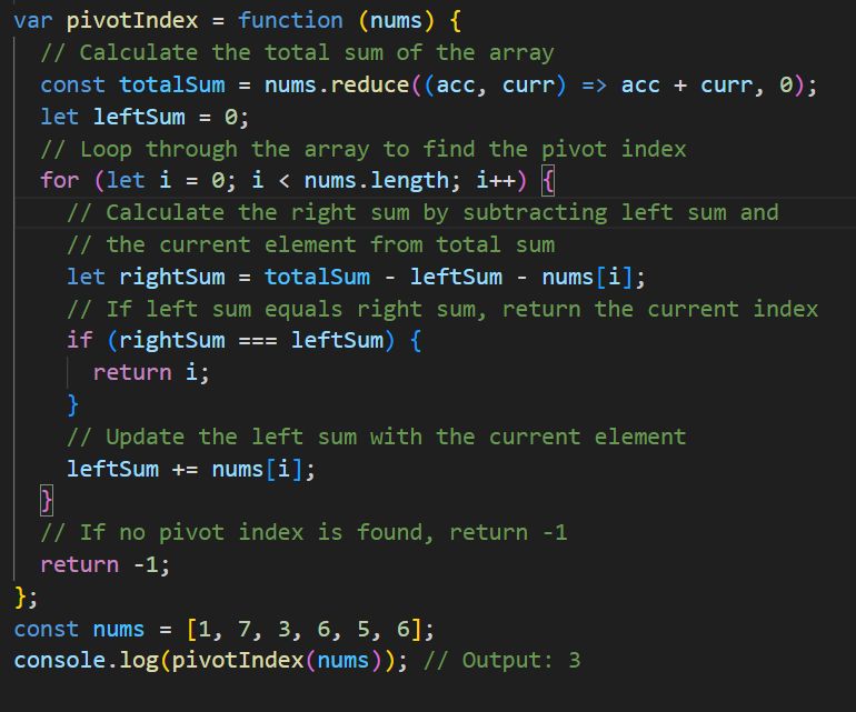 How to solve LeetCode problem 724 | Shivam Dubey posted on the topic ... How to solve LeetCode problem 724 | Shivam Dubey posted on the topic ...