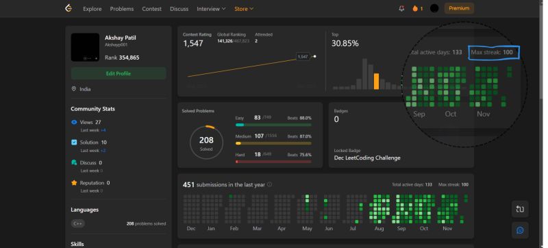 Akshay Patil on LinkedIn: #leetcode #codingjourney #consistency # ... Akshay Patil on LinkedIn: #leetcode #codingjourney #consistency # ...