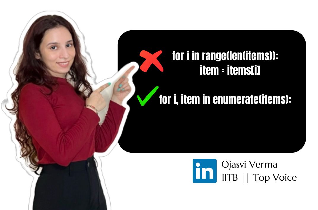 Ojasvi Verma 🌱 on LinkedIn: #python #enumerate #technology #aicommunity ... Ojasvi Verma 🌱 on LinkedIn: #python #enumerate #technology #aicommunity ...