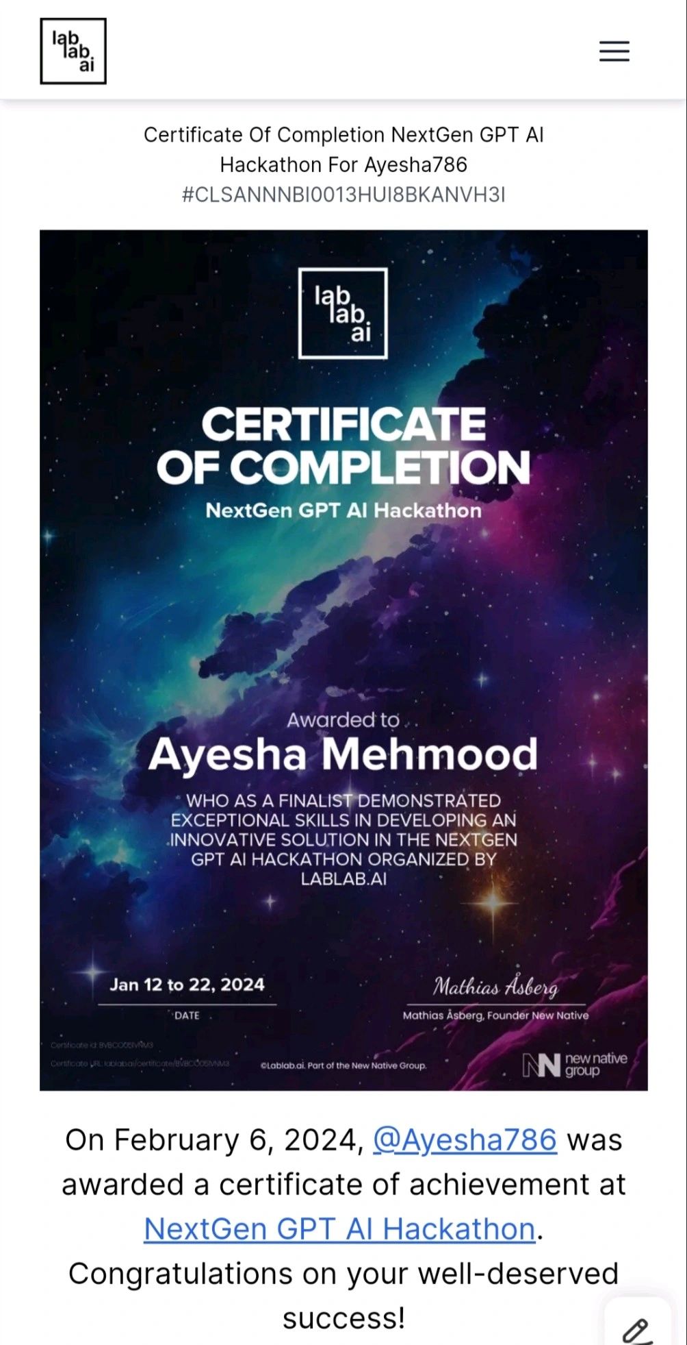 Ayesha Mehmood on LinkedIn: #icodeguru #nextgenai #hackathon #ai # ... Ayesha Mehmood on LinkedIn: #icodeguru #nextgenai #hackathon #ai # ...