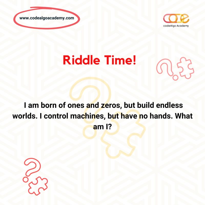 CodeAlgo Academy on LinkedIn: #codealgoacademy #riddle #3dcodegames CodeAlgo Academy on LinkedIn: #codealgoacademy #riddle #3dcodegames