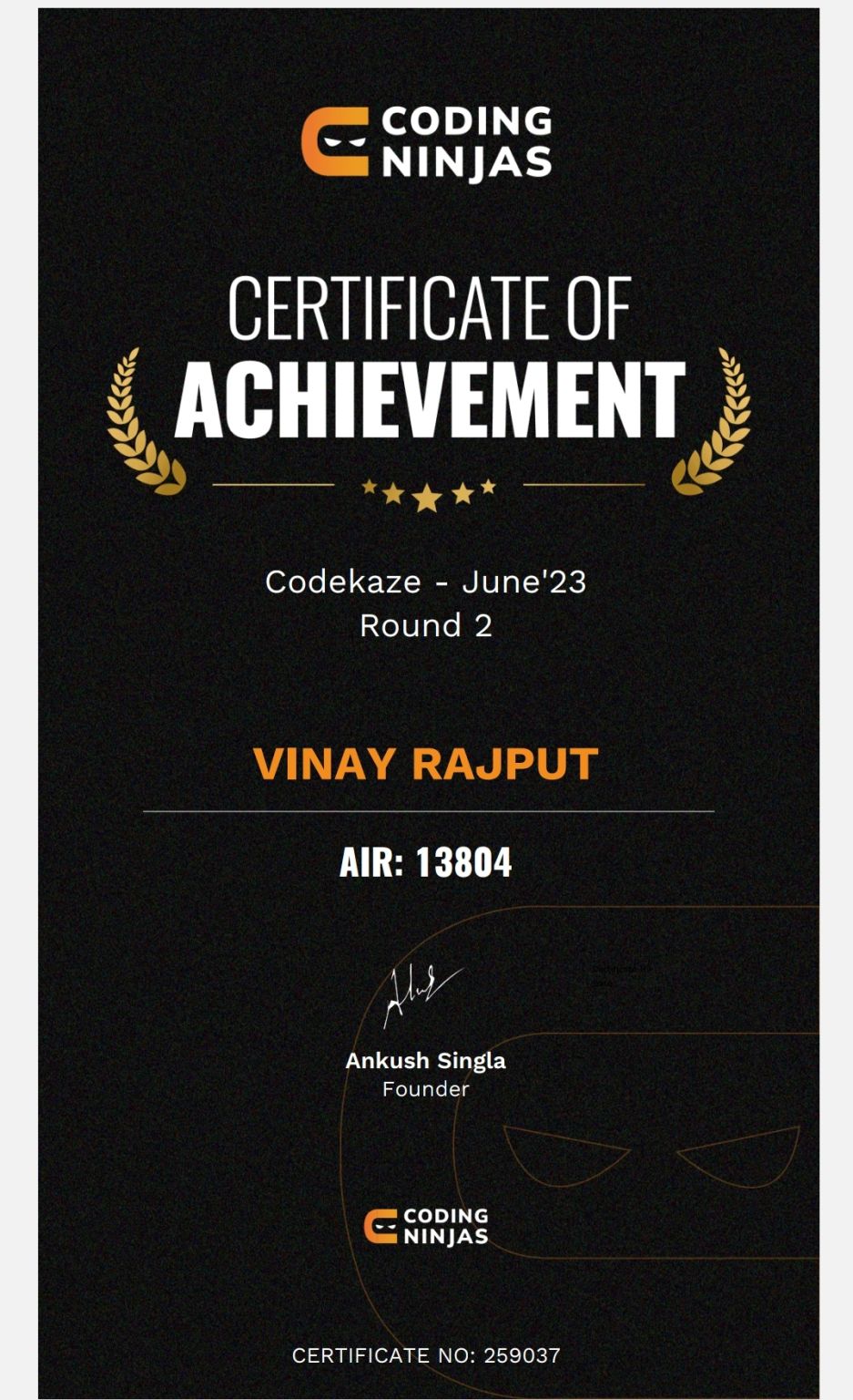 Vinay Rajput on LinkedIn: #codingninjas #codekaze #event #challenge Vinay Rajput on LinkedIn: #codingninjas #codekaze #event #challenge