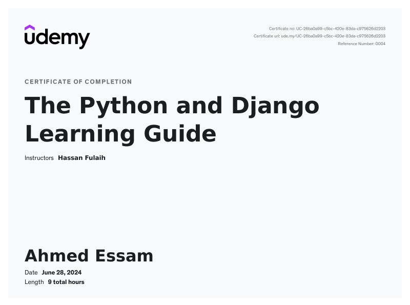 Ahmed Essam on LinkedIn: #python #django #webdevelopment # ... Ahmed Essam on LinkedIn: #python #django #webdevelopment # ...