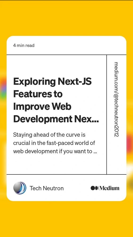 Ganesh Chavan on LinkedIn: #blogpost #techneutron #nextjs #reactjs # ... Ganesh Chavan on LinkedIn: #blogpost #techneutron #nextjs #reactjs # ...