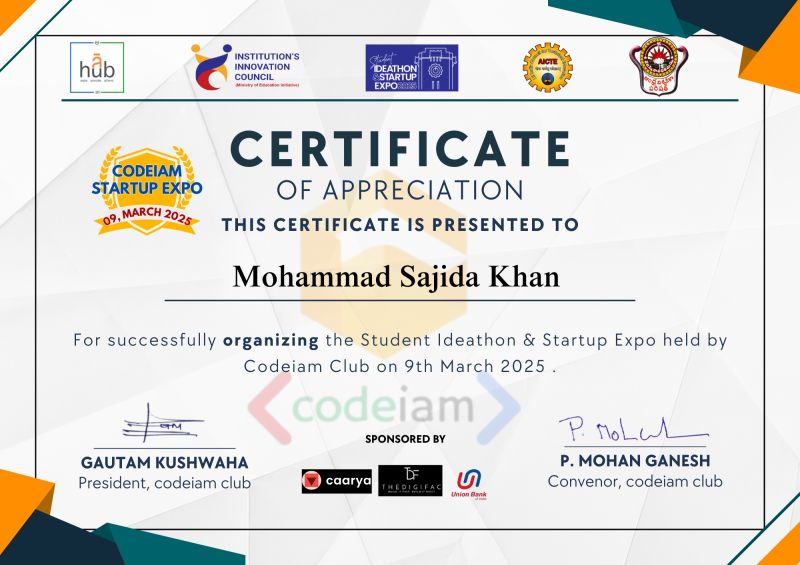 Excited to share an amazing experience from the recent Student Ideathon ... Excited to share an amazing experience from the recent Student Ideathon ...