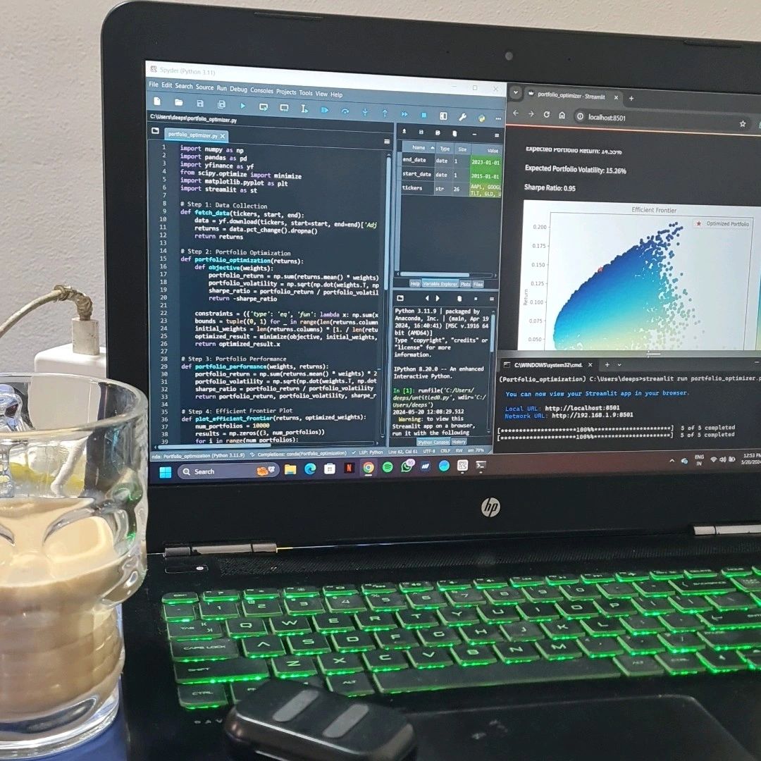 My project: Portfolio optimization tool with NumPy, Pandas, and ... My project: Portfolio optimization tool with NumPy, Pandas, and ...