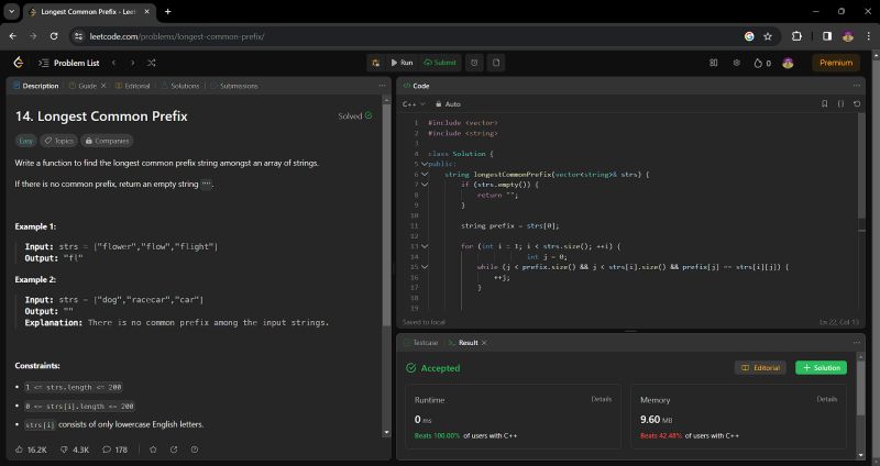Akshat Sharma on LinkedIn: #day20 20/30 Problem: 14 (Leetcode) Longest ... Akshat Sharma on LinkedIn: #day20 20/30 Problem: 14 (Leetcode) Longest ...