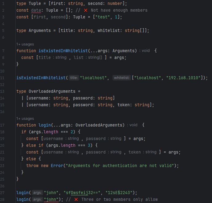 Mohammad Zolfaghari on LinkedIn: #tuple #typescript #type #overloading Mohammad Zolfaghari on LinkedIn: #tuple #typescript #type #overloading