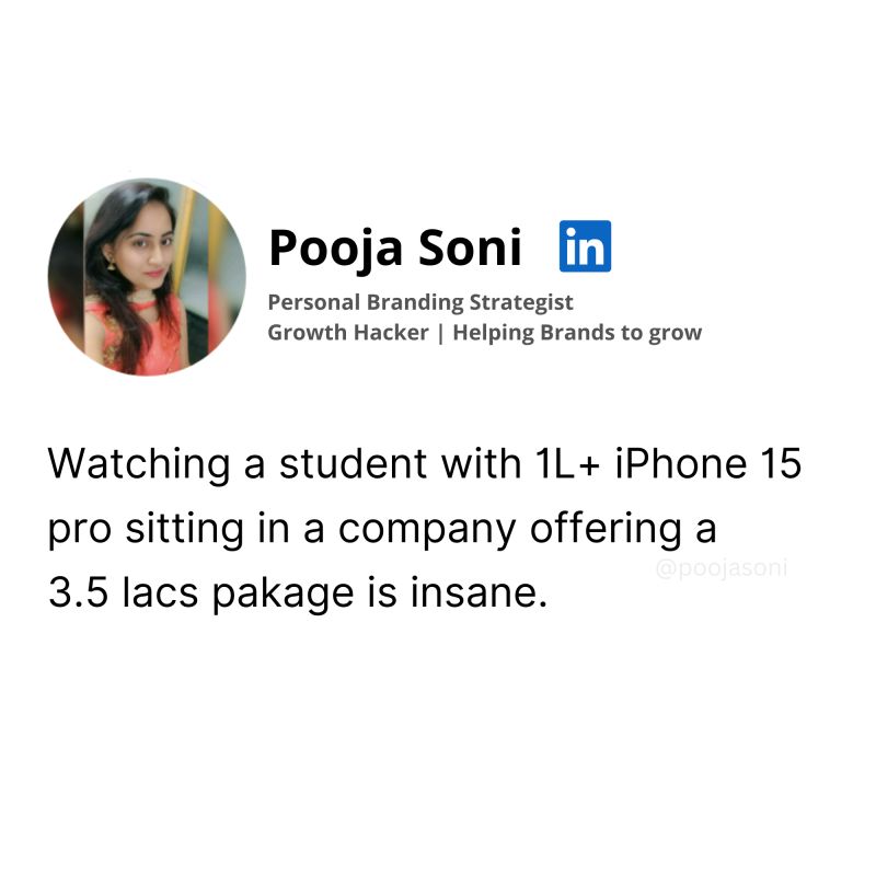 Pooja Soni on LinkedIn: #hiring #hr #brand #brandvalue #middleclass # ... Pooja Soni on LinkedIn: #hiring #hr #brand #brandvalue #middleclass # ...