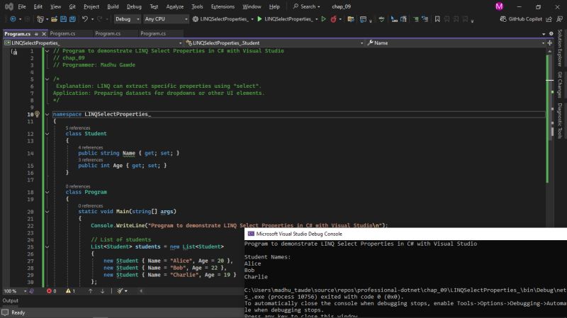 Madhu Gawde on LinkedIn: #programmer #coding #dotnet #visualstudio #csharp Madhu Gawde on LinkedIn: #programmer #coding #dotnet #visualstudio #csharp