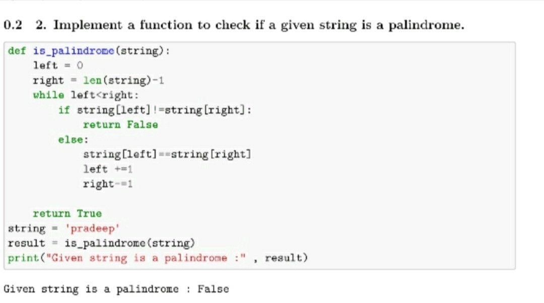 Pradeep Maurya on LinkedIn: Function for checking string is palindrome ... Pradeep Maurya on LinkedIn: Function for checking string is palindrome ...