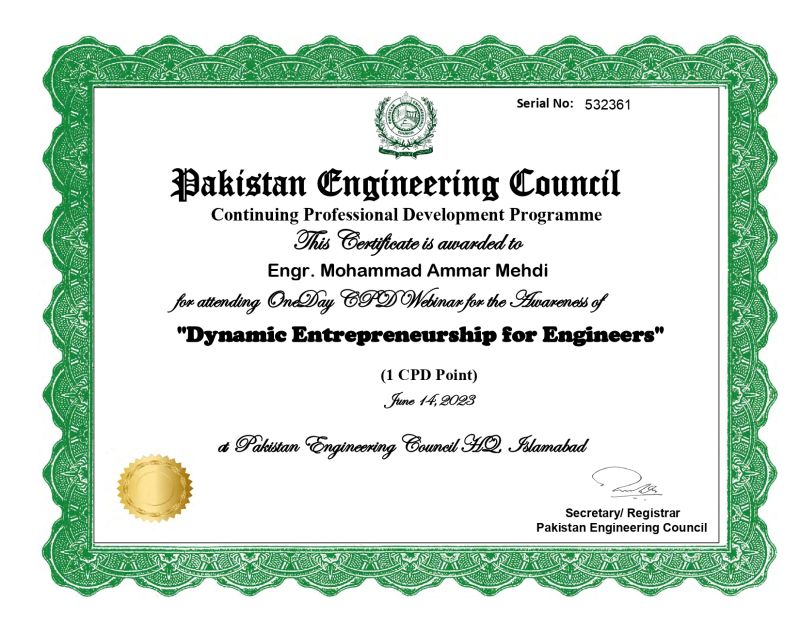 Engr. Syed Mohammad Ammar Mehdi Naqvi on LinkedIn: #entrepreneurship # ... Engr. Syed Mohammad Ammar Mehdi Naqvi on LinkedIn: #entrepreneurship # ...