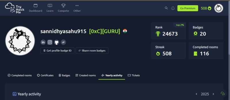 #tryhackme #cybersecurity #gurulevel #learningjourney #infosec ... #tryhackme #cybersecurity #gurulevel #learningjourney #infosec ...