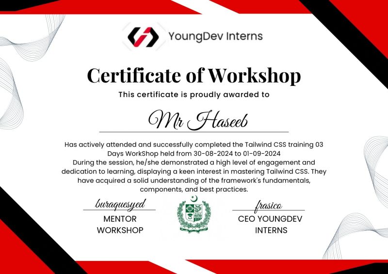 Muhammad Haseeb on LinkedIn: #webdevelopment #tailwindcss #workshop # ... Muhammad Haseeb on LinkedIn: #webdevelopment #tailwindcss #workshop # ...
