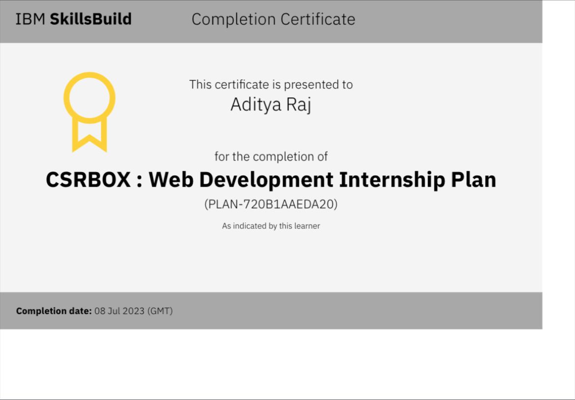 Aditya Raj on LinkedIn: Thanks IBM to giving as this great opportunity ... Aditya Raj on LinkedIn: Thanks IBM to giving as this great opportunity ...