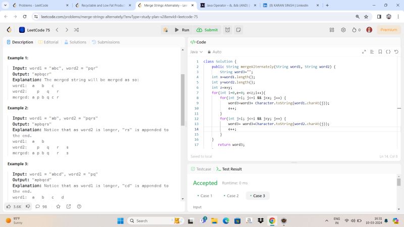 KARAN SINGH on LinkedIn: #75hardchallenge #leetcode #codingchallenges # ... KARAN SINGH on LinkedIn: #75hardchallenge #leetcode #codingchallenges # ...