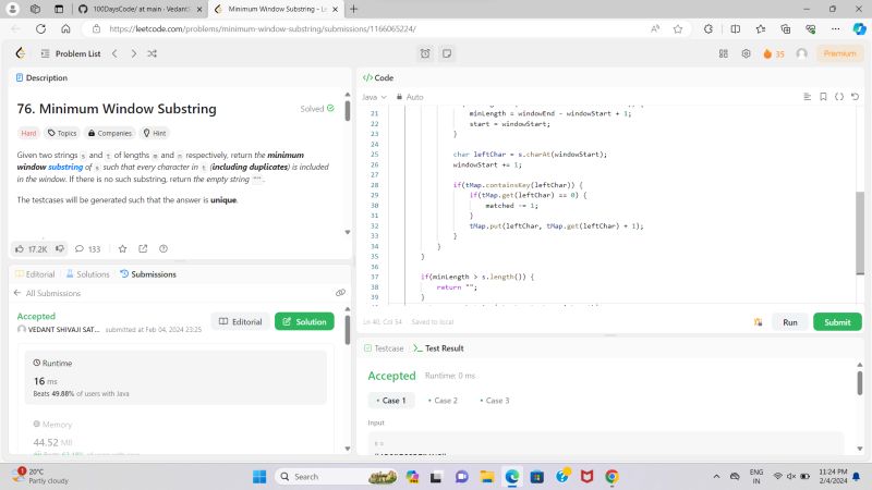 Vedant Satkar on LinkedIn: #day35 #100daysofcode #dsa #codingchallenge ... Vedant Satkar on LinkedIn: #day35 #100daysofcode #dsa #codingchallenge ...