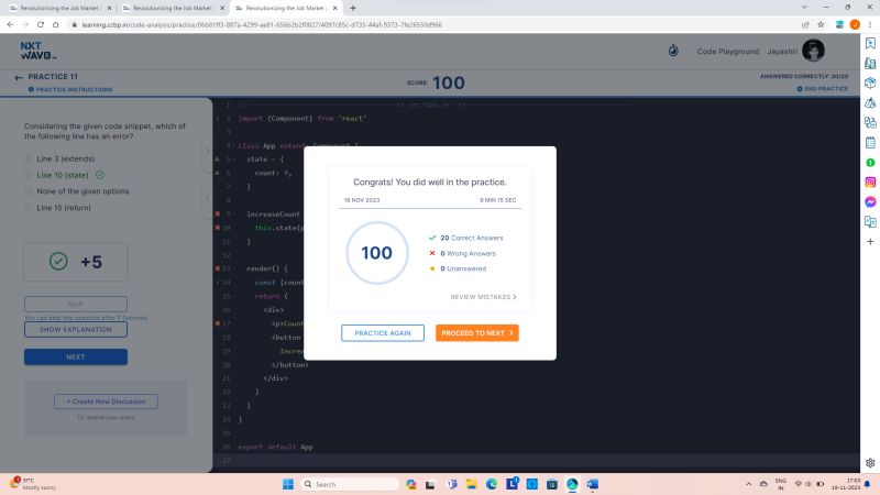 #reactjs #reactjs #coding #mcqs | Jayashri Bhosale #reactjs #reactjs #coding #mcqs | Jayashri Bhosale