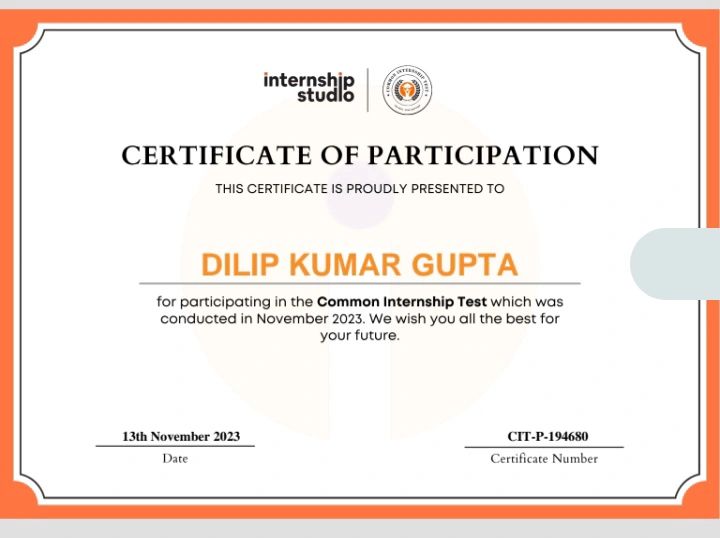Dilip kumar Gupta (Hi /Him) 2nd on LinkedIn: This is to certify has ... Dilip kumar Gupta (Hi /Him) 2nd on LinkedIn: This is to certify has ...