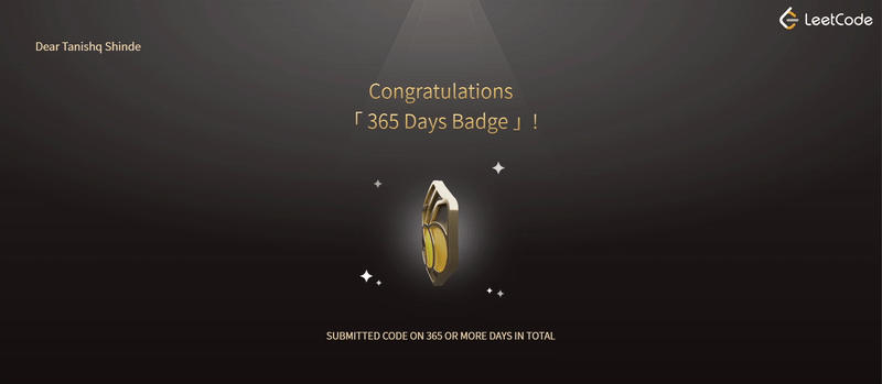 #leetcode #365daysstreak #codingdiscipline #problemsolving… | Tanishq ... #leetcode #365daysstreak #codingdiscipline #problemsolving… | Tanishq ...