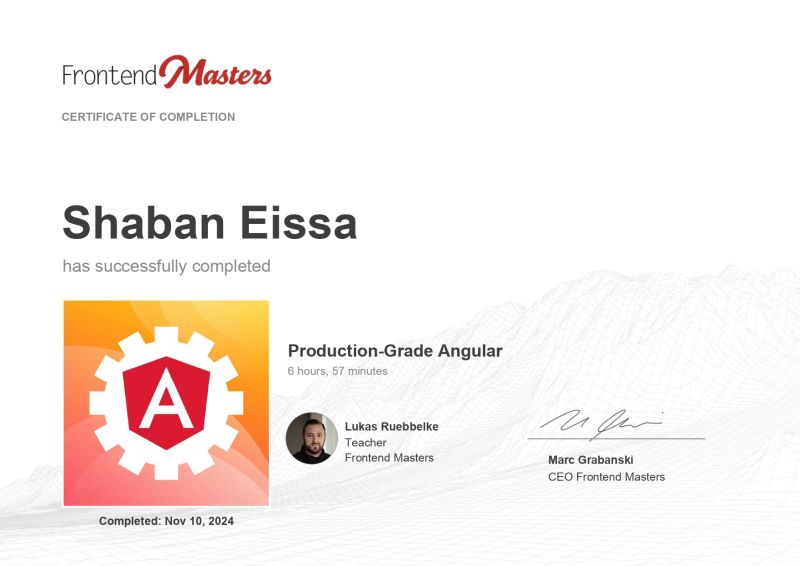 Shaban Eissa on LinkedIn: Thrilled to Complete the Production-Grade ... Shaban Eissa on LinkedIn: Thrilled to Complete the Production-Grade ...