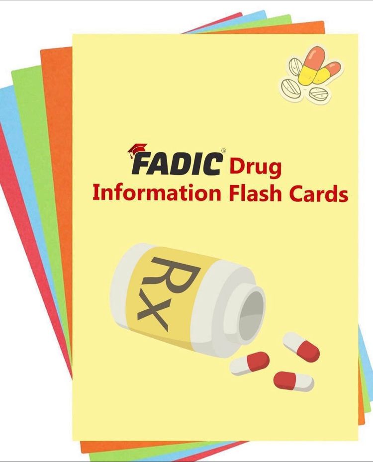 FADIC Must Read Articles on LinkedIn: #druginformation #flashcards FADIC Must Read Articles on LinkedIn: #druginformation #flashcards
