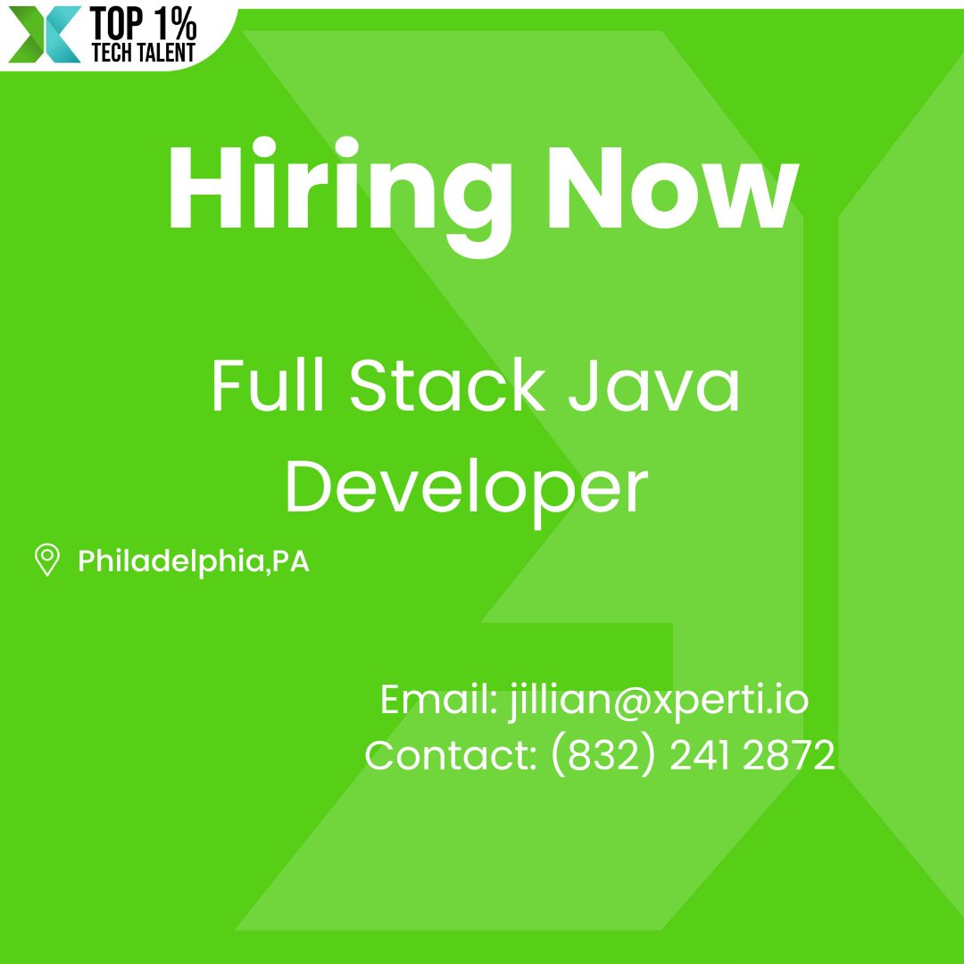 Jillian J. on LinkedIn: #java #xperti #javajobs #javahub #javaexperts # ... Jillian J. on LinkedIn: #java #xperti #javajobs #javahub #javaexperts # ...