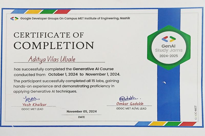 #generative_ai_course | Aditya Ubale #generative_ai_course | Aditya Ubale