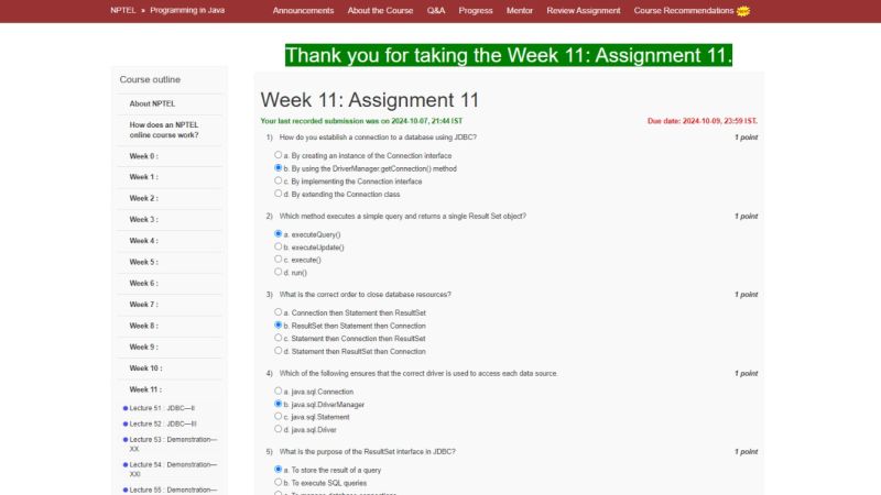 Sachin MR on LinkedIn: #javaprogramming #nptel #continuouslearning # ... Sachin MR on LinkedIn: #javaprogramming #nptel #continuouslearning # ...