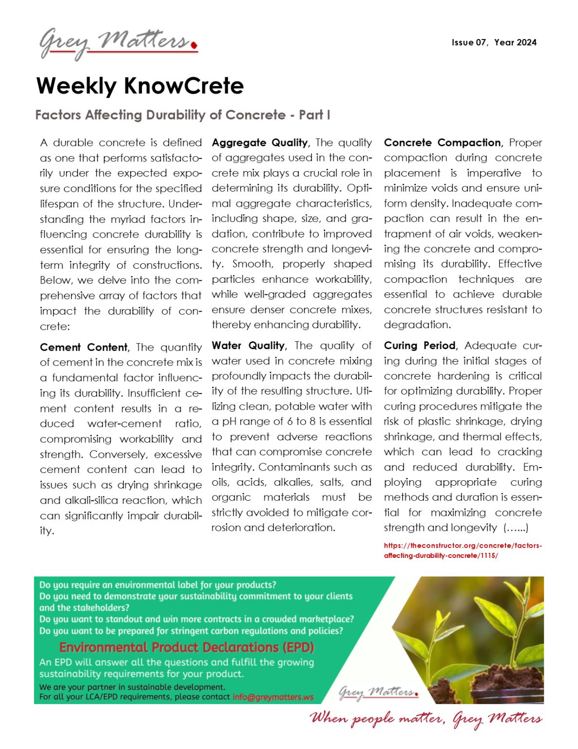 Grey Matters on LinkedIn: Factors Affecting Durability of Concrete- Part… Grey Matters on LinkedIn: Factors Affecting Durability of Concrete- Part…