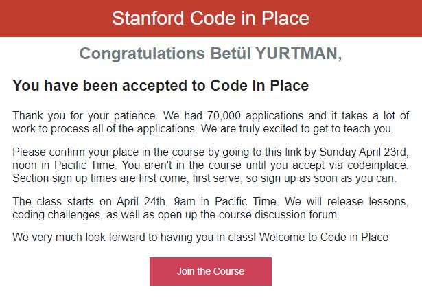 Betul Yurtman on LinkedIn: #learning #python #programming #codeinplace ... Betul Yurtman on LinkedIn: #learning #python #programming #codeinplace ...