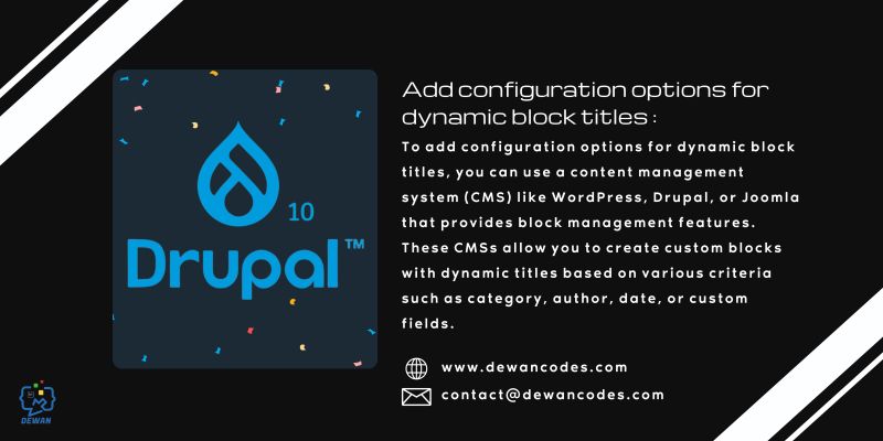 Dewan Codes on LinkedIn: #drupal #drupal9 #drupal10 #dewancodes #acquia ... Dewan Codes on LinkedIn: #drupal #drupal9 #drupal10 #dewancodes #acquia ...