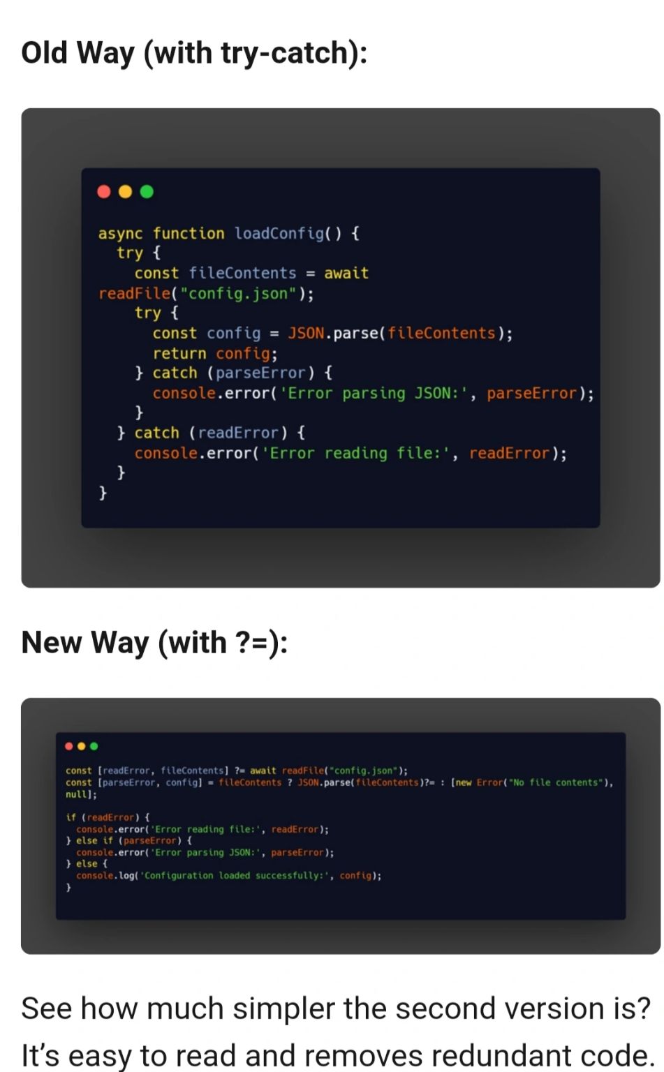 Sakthi Kaliyaperumal on LinkedIn: Stop Using Try-Catch: A Better Way to ... Sakthi Kaliyaperumal on LinkedIn: Stop Using Try-Catch: A Better Way to ...