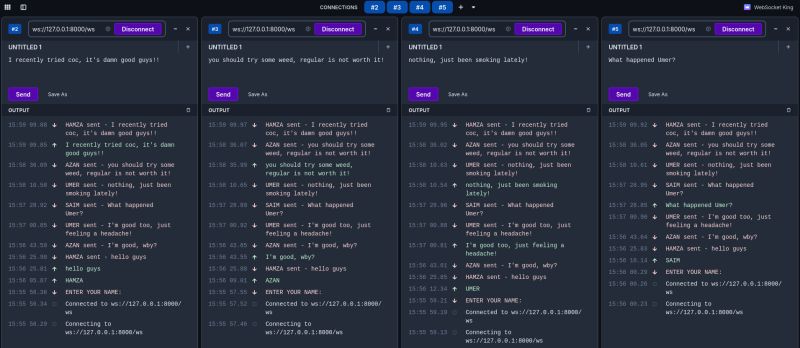 Hamza Mughal on LinkedIn: #websockets #fastapi #python Hamza Mughal on LinkedIn: #websockets #fastapi #python