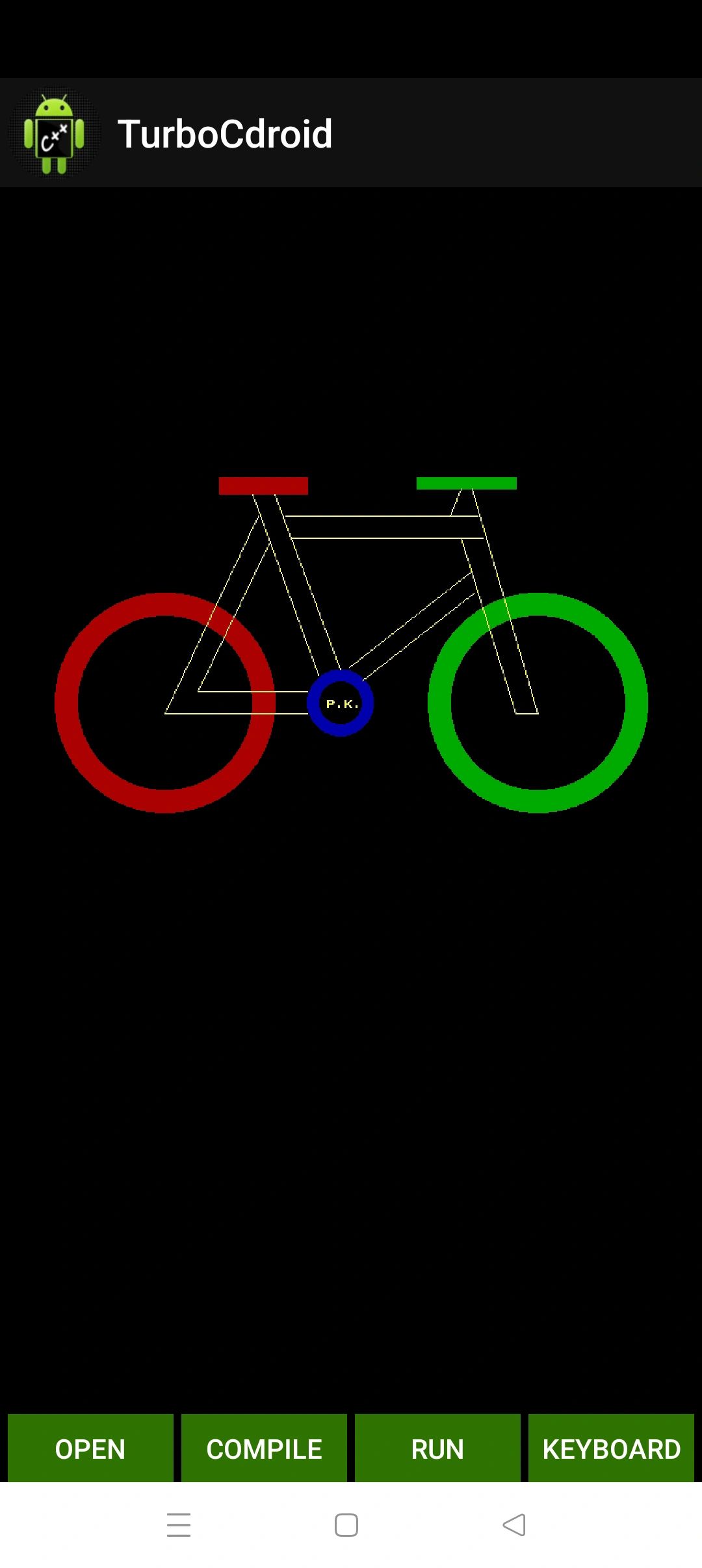 In computer graphics, I am drawing a cycle using c++ in Turbo C++ code ... In computer graphics, I am drawing a cycle using c++ in Turbo C++ code ...