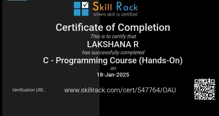 Lakshana Ramar on LinkedIn: #certification #programming #learning # ... Lakshana Ramar on LinkedIn: #certification #programming #learning # ...